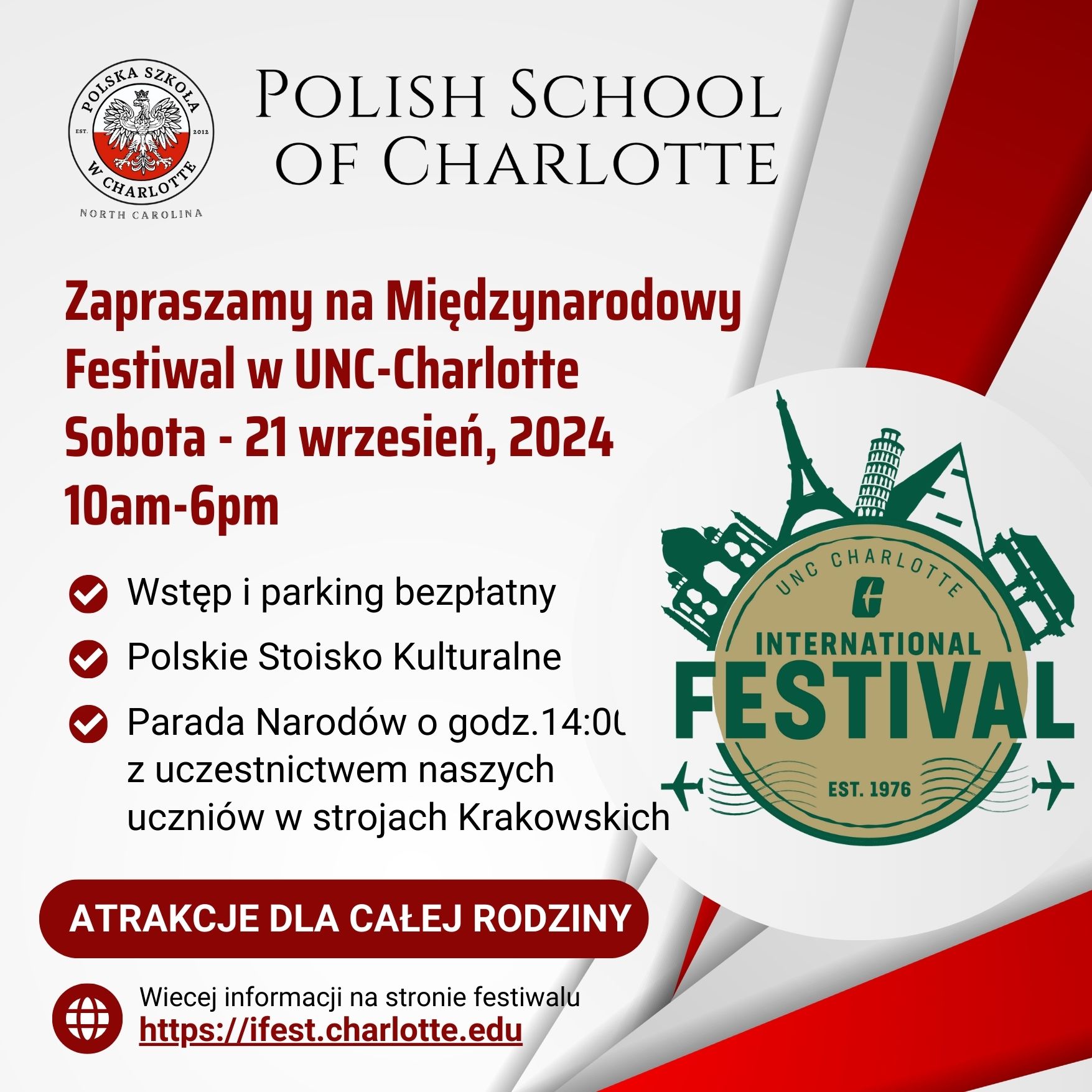 UNCC International Festival - Polish School of Charlotte